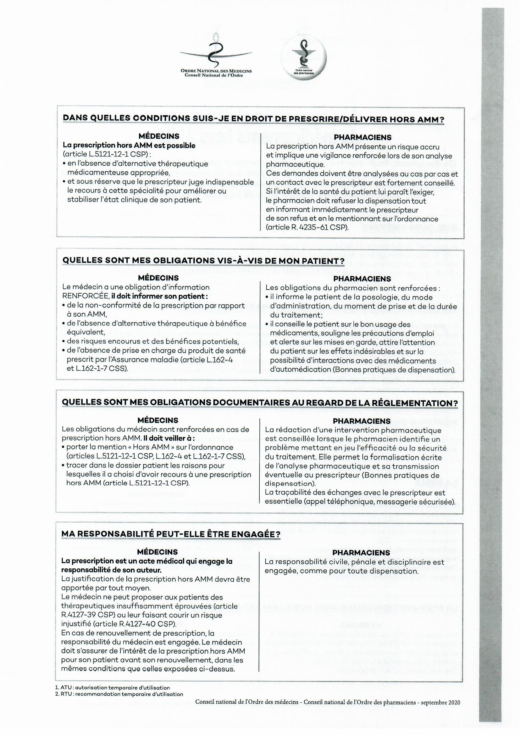 PRESCRIPTION ET DELIVRANCE DE MEDICAMENTS HORS AMM (2) | Conseil de l ...